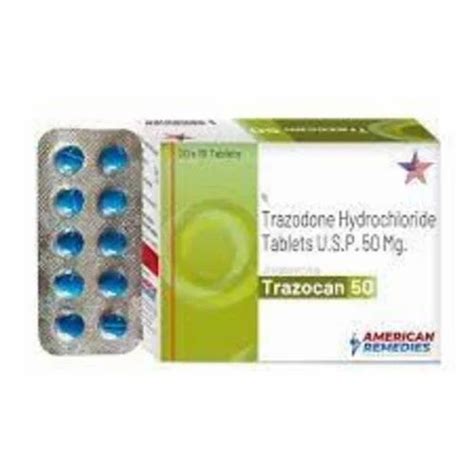 Trazodone Hydrochloride Tablet 20 X 10 Tablets At Rs 75 Box In Nagpur