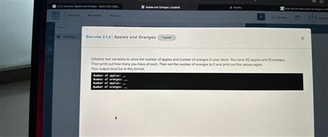 Solved Initialize Two Variables To Store The Number Of Chegg