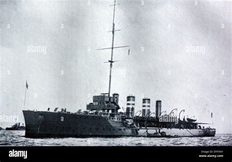 The Hms Amphion An Active Class Royal Navy Scout Cruiser Which Was Launched 1911 Famously The