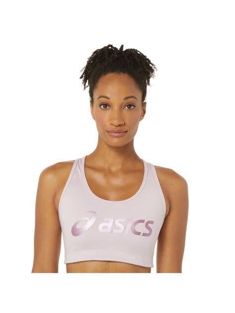 Asics Biustonosz Sportowy Asics Sakura Asics Logo Bra Różowy Modivo Pl