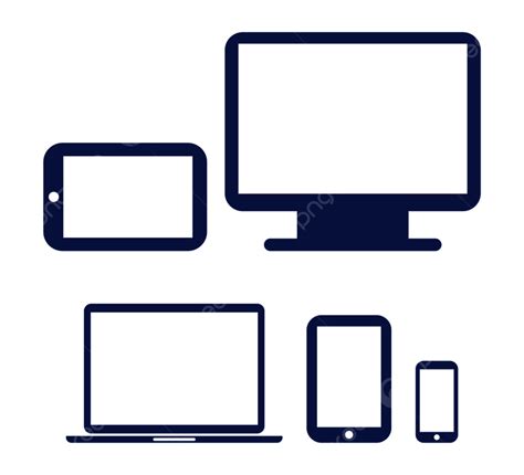 Gambar Layar Komputer Laptop Vektor Tablet Desktop Di Tablet Png Dan Vektor Dengan Background