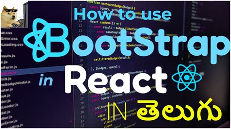 How To Use Bootstrap In React React Bootstrap Telugu Programming Reactjs Reactnative