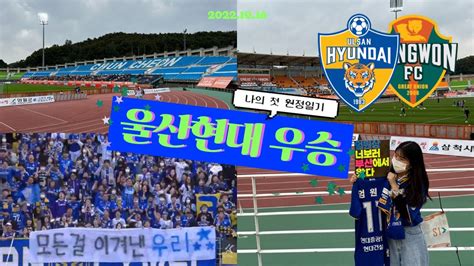 울산현대 Vlog 17년만에 우승🥇 모든걸 이겨낸 우리 별이 3개 ⭐️⭐️⭐️ 울산현대 Vs 강원fc 울산현대