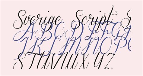 Sverige Script Demo Free Font What Font Is