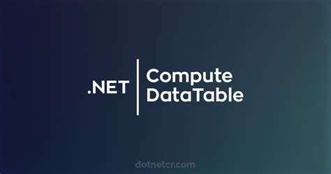 Método Compute Característica Del Datatable Roy Rojas