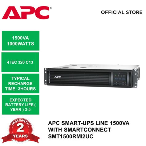APC SMART UPS LINE INTERACTIVE VA RACKMOUNT U V SMARTCONNECT PORT SMART SLOT