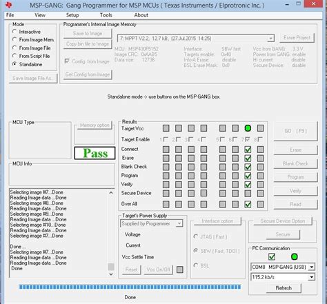 MSP Gang Programmer Standalone Mode MSP Low Power Microcontroller