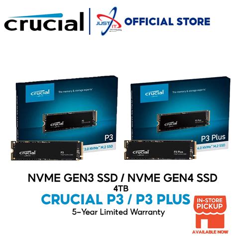 Crucial P Gen P Plus Gen D Nand Nvme Pcie M Ssd Tb Solid State Drive
