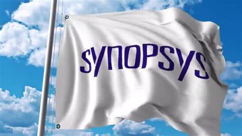 Bandera Ondeando Con El Logotipo De Synopsys Animación Editorial 4k — Vídeo De Stock