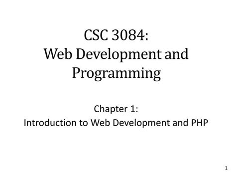 Ppt Csc Web Development And Programming Powerpoint Presentation