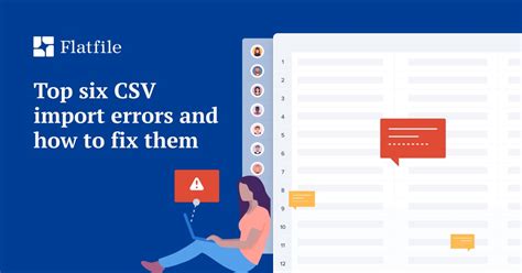 Flatfile On Linkedin Flatfile 6 Csv Import Errors And How To Fix Them