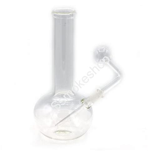 Clear Glass Oil Burner Water Pipe Bong With 14mm Downstem