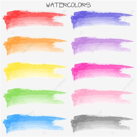 무지개 수채화 브러쉬 브러쉬 팔레트 수채 수채화 솔 수채화 브러쉬 Png 일러스트 및 벡터 에 대한 무료 다운로드 Pngtree
