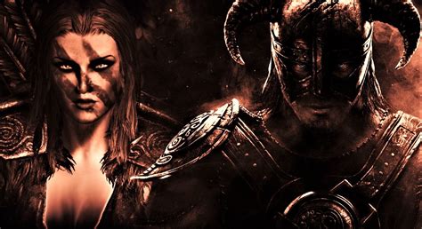 Aela The Huntress And The Dragonborn Skyrim By Dark Rider28 On Deviantart