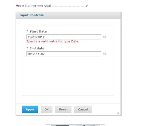 Get A Calendar To Pick Dates In Jasper Server Products Jaspersoft Community