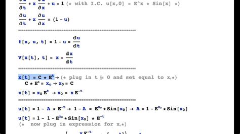 Using Method Of Characteristics To Solve The Advection Equation Youtube