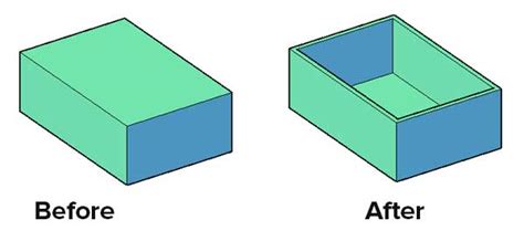 Cara Shell Objek 3d Solid Di Autocad Tukanggambar3d