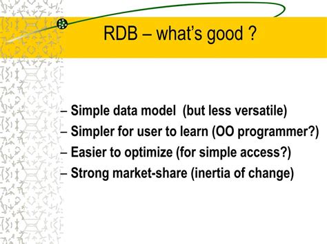 Ppt Rdb Oodb Ordb Comparison Powerpoint Presentation Free Download Id306141