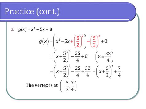 31 Quadratic Functions And Models Ppt