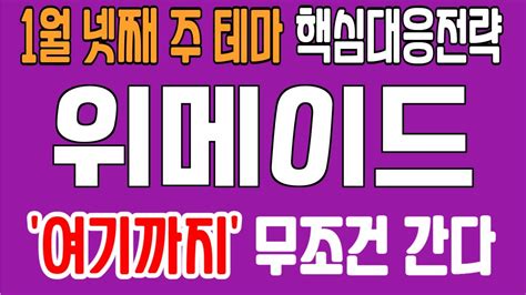 주식 위메이드 위메이드 주가전망 목표가에 도달할 수 있는 투자 기회를 잡아라 Youtube