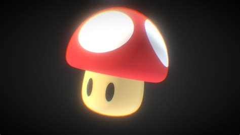 Super Mushroom Super Mario Download Free 3d Model By Ludus101