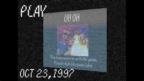 Super Mario 64 Error Screen Youtube