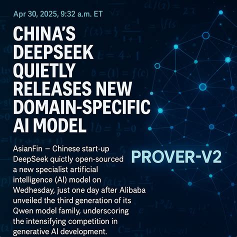 Chinese Ai Startup Deepseek Releases Open Source Prover V2 Model Using Reinforcement Learning