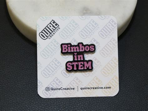 Bimbos In Stem High Quality Enamel Pin Holographic Sparkle Glossy