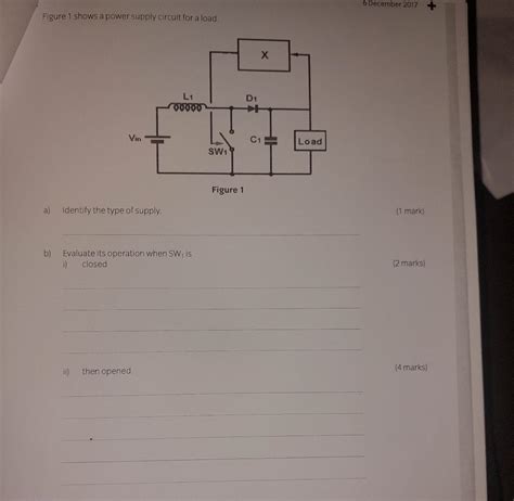 Solved Figure 1 ﻿shows A Power Supply Circuit For A Loada
