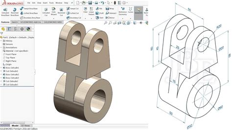 Tutoriel Solidworks Pièce 2 بالدارجة الجزايرية Youtube