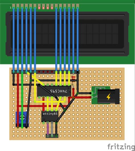 Github Semaja Lcdtinyserial Arduino Lcd Controlled With Wire Using An Attiny And A Hc