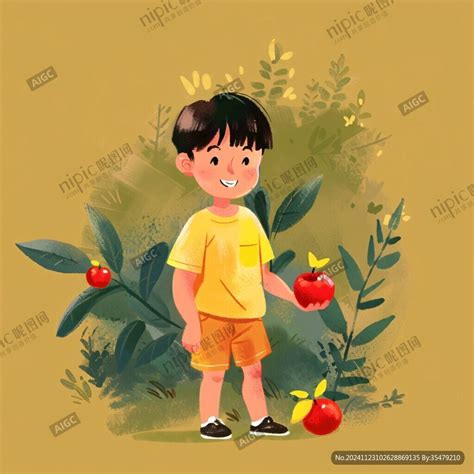 Ai创作图摘苹果插画 手绘摘弥猴桃的小男孩 小朋友拿荔枝 摘水果插画 小女孩摘苹果插画 采摘樱桃插画 摘水果小男孩 小朋友手拿水果 摘苹果手绘插画 红枣林插画 摘红枣绘画 男孩玩耍插画 男孩