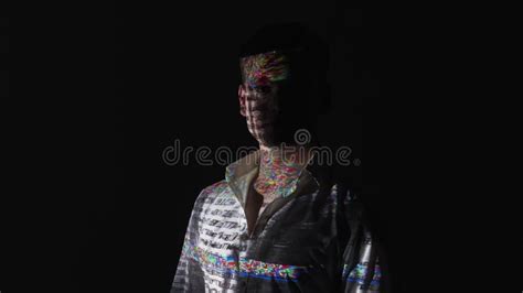 Computer Virus Man Hacker Safety Code Error Glitch Stock Video Video