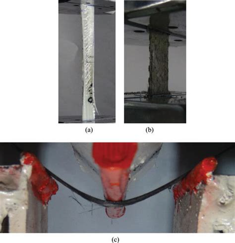 Figure Test Setup A Tensile Test B Compressive Test C Download Scientific Diagram