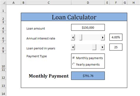 Loan Calculator In Excel VBA Step By Step Tutorial