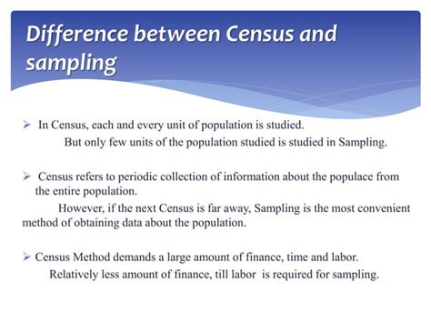 Census Sampling Survey Sampling Design And Types Of Sample Design