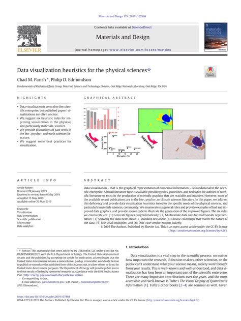 Pdf Data Visualization Heuristics For The Physical Sciences