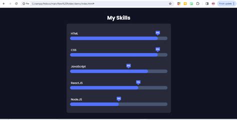 Progress Bars With Html Css And Javascript Dataops Redefined