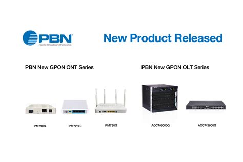 Pbn New Fttx Gpon Ont And Olt Series Released Pbn Global