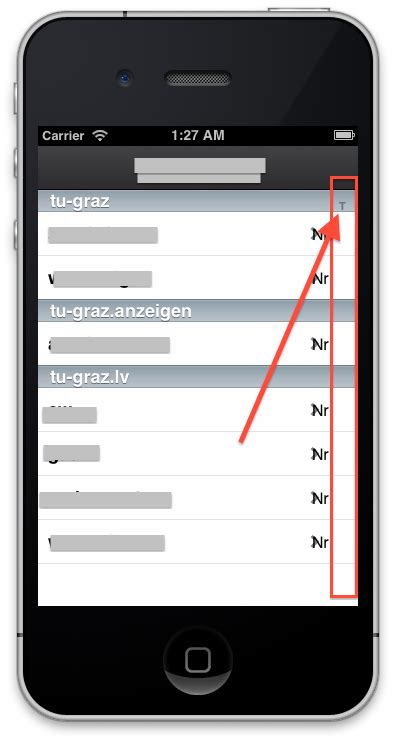 Objective C Ios Tableview Hide Vertical Section Legend Stack Overflow