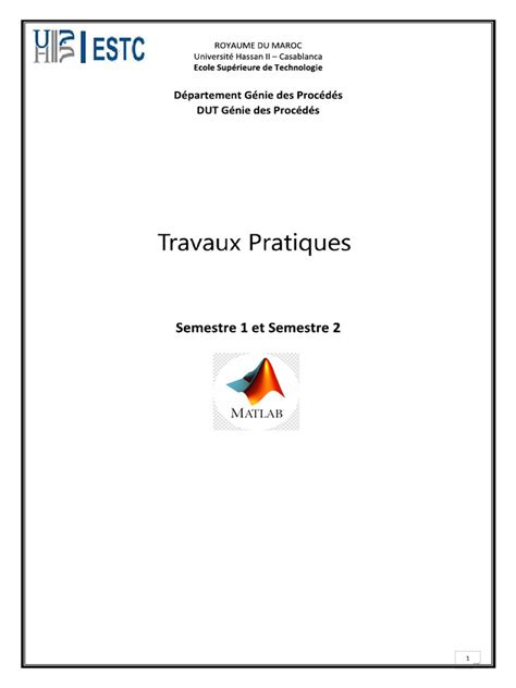 Tp Matlab Pdf Tp Matlab Pdf