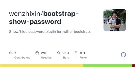 Github Wenzhixinbootstrap Show Password Showhide Password Plugin For Twitter Bootstrap