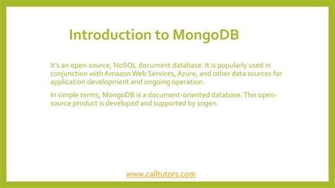 sql vs mongodb ppt
