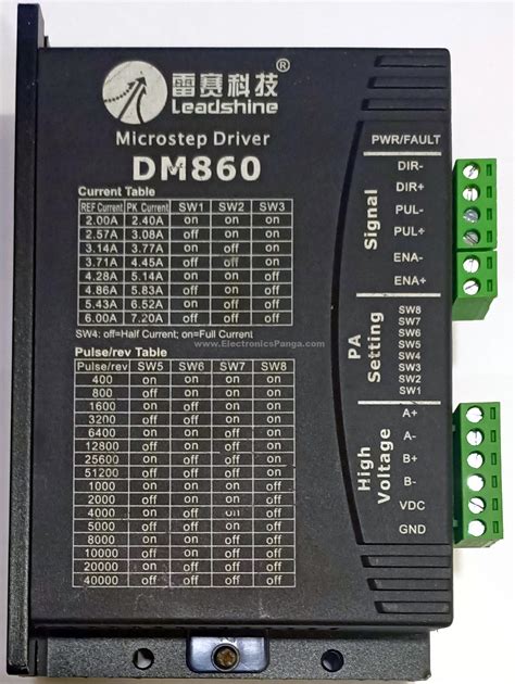 LEADSHINE DM860 2-Phase 25-80V/DC 7.20A Microstep Driver STD117 – Star ...