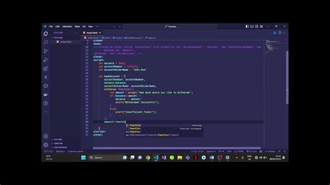Modern Javascript Tutorial Bank Problem Objects Youtube