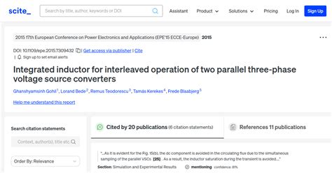 Integrated Inductor For Interleaved Operation Of Two Parallel Three