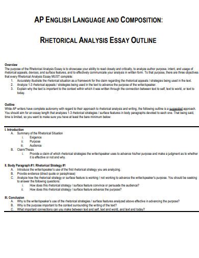 Rhetorical Analysis Essay Examples To Download