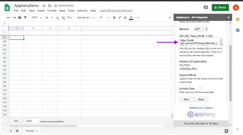 Imdb Api Connect Imdb To Google Sheets Apipheny