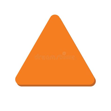 Equilateral Triangle 2d Basic Shape Vector Illustration Cute Math Geometric Shape Stock Vector