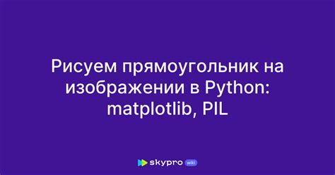 Рисуем прямоугольник на изображении в Python Matplotlib Pil